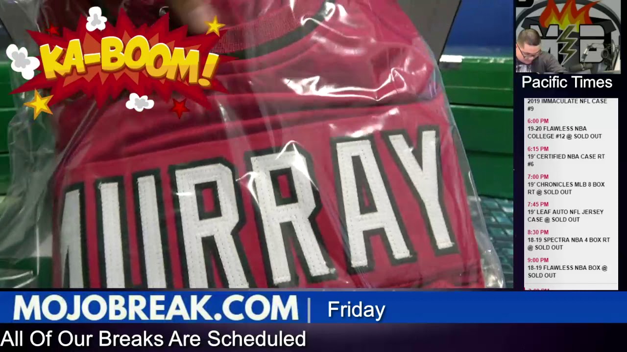 Random Team #4- 2019 Leaf NFL Autograph Jerseys 10 Box Case Break - 11. ...