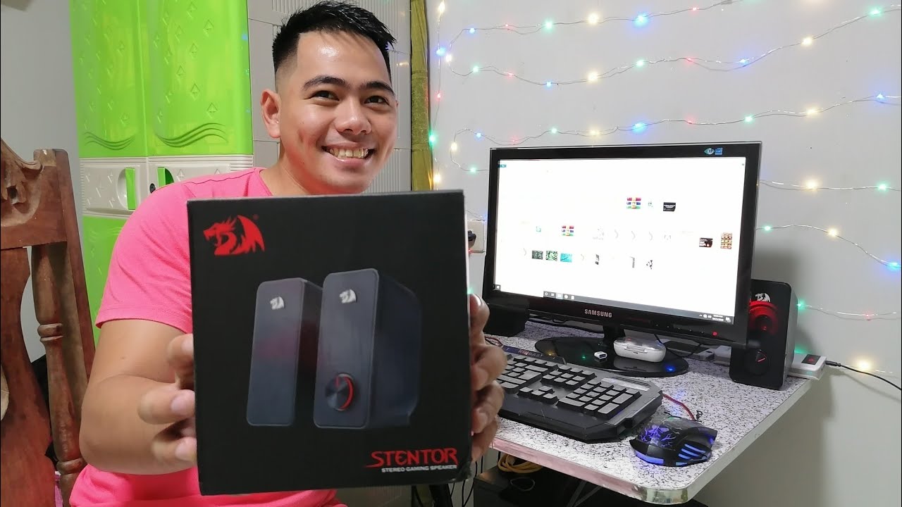UNBOXING REDRAGON GAMING SPEAKER - YouTube