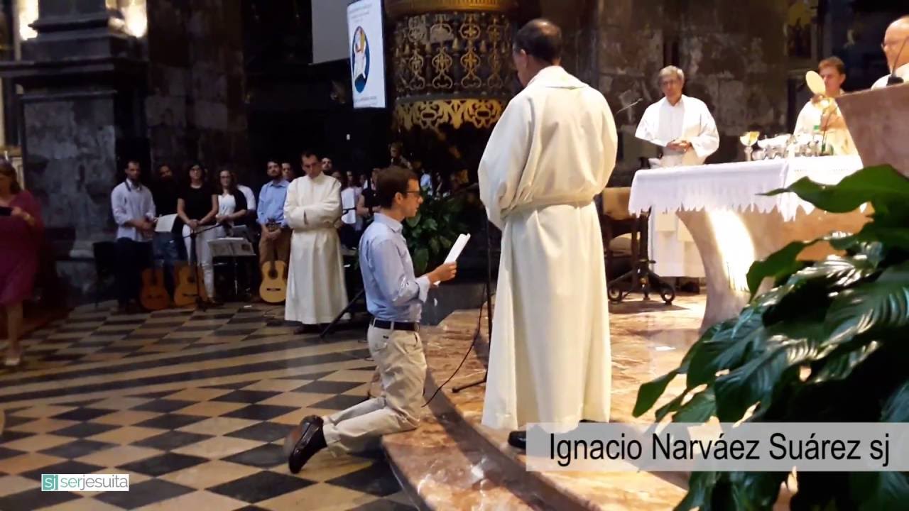 Ignacio Narváez Suárez sj. Primeros votos jesuita 2016 - YouTube