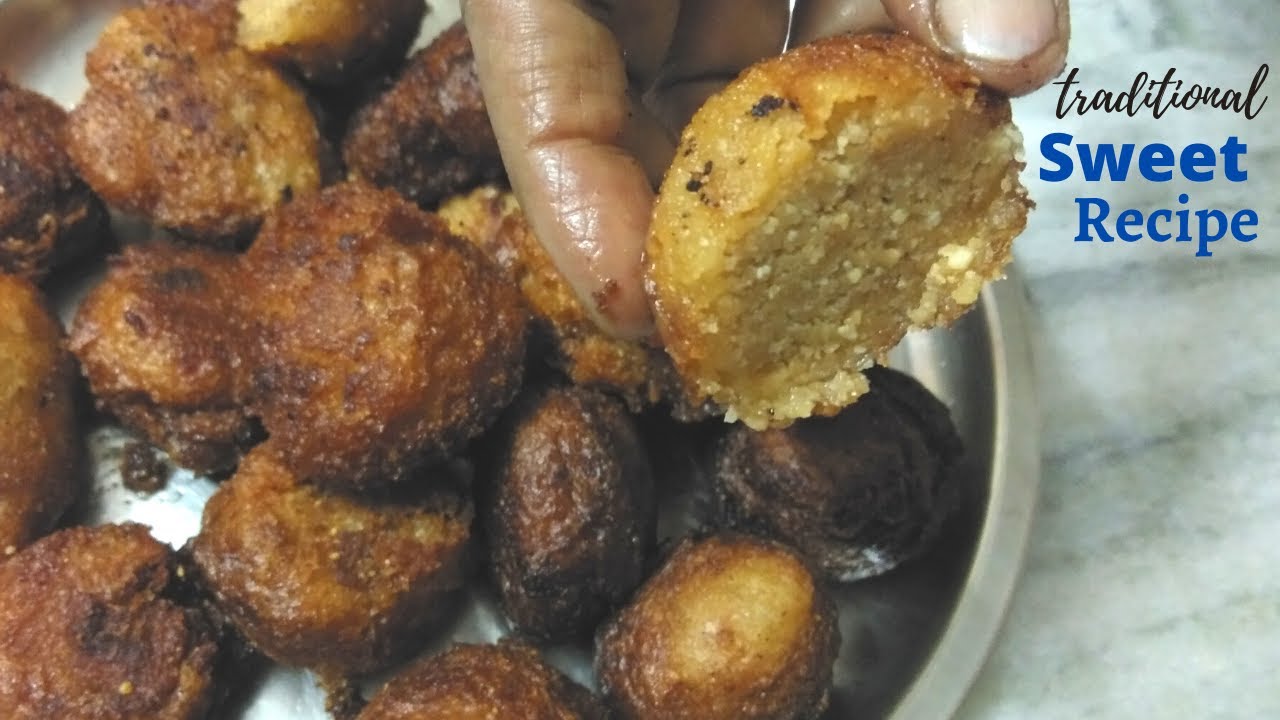 A South Indian Traditional Sweet | Bellam Pakundalu | Sweets recipes ...