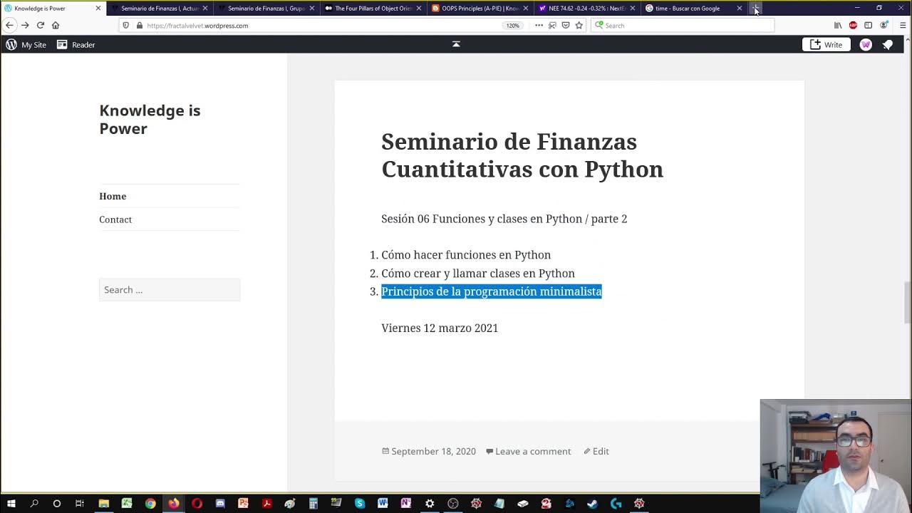 2021-2 Finanzas con Python 06 funciones y clases parte 2 - YouTube