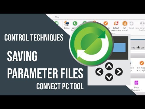 Saving Parameter Files | CONTROL TECHNIQUES | NIDEC