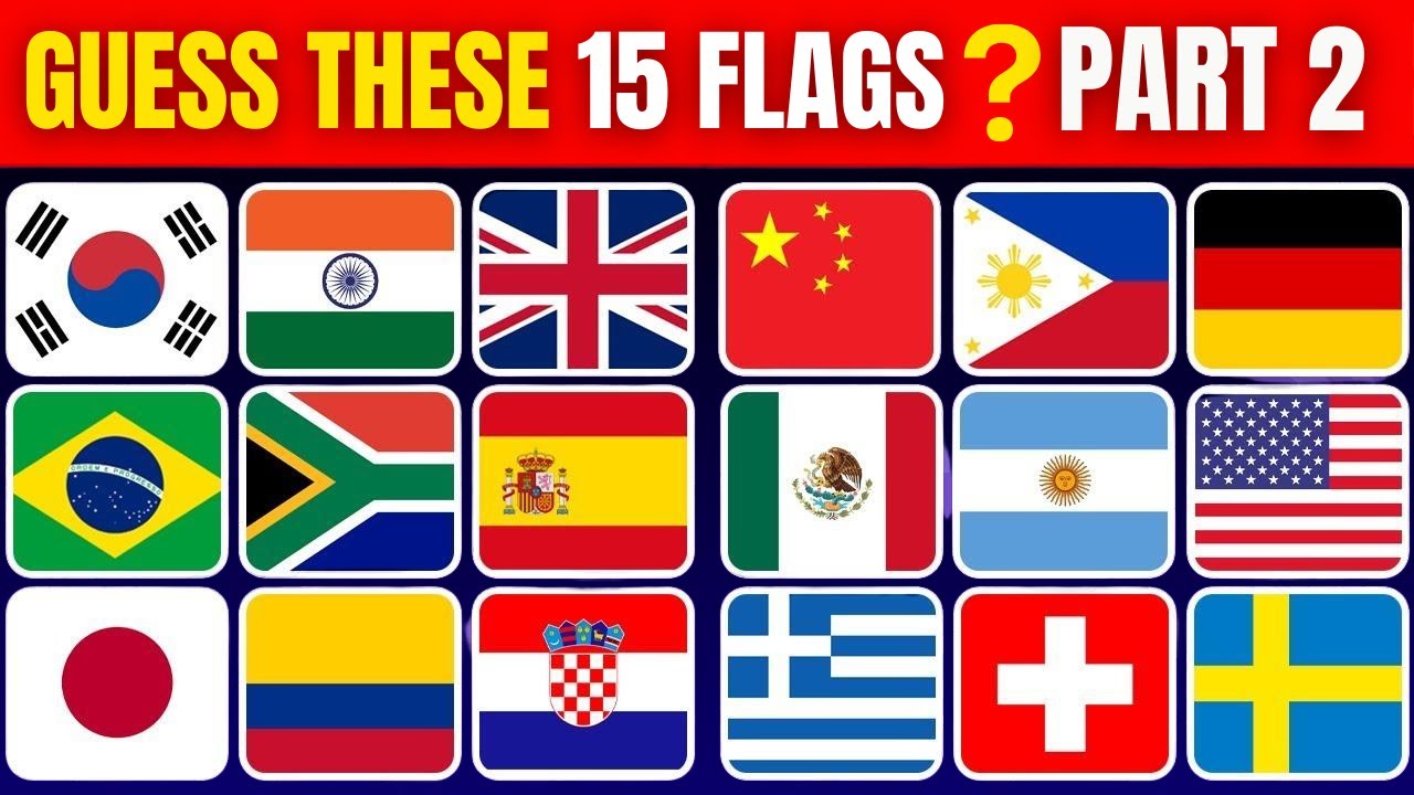 Guess the Country by Its Flag 🌍 | Can You Name These 15 New Flags - YouTube