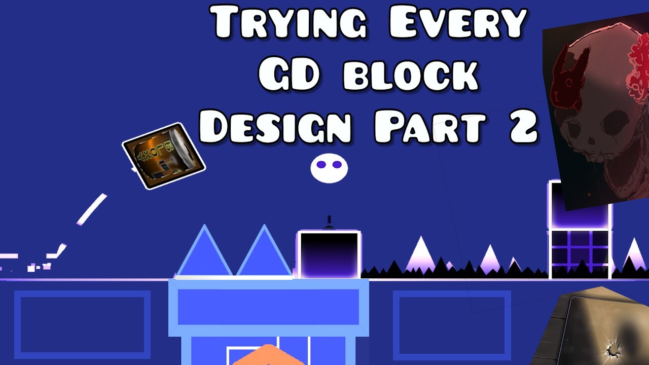 Trying every Geometry Dash Block Design Part 2 - YouTube