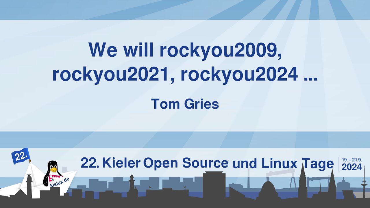 We will rockyou2009, rockyou2021, rockyou2024 ... [22. Kielux 2024 ...