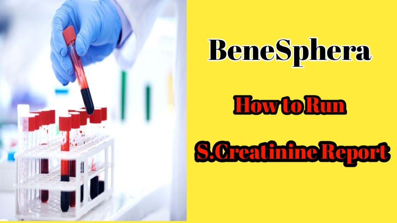 How to Run S.Creatinine Reports In BeneSphera C61 Semiauto Machine 2024 ...
