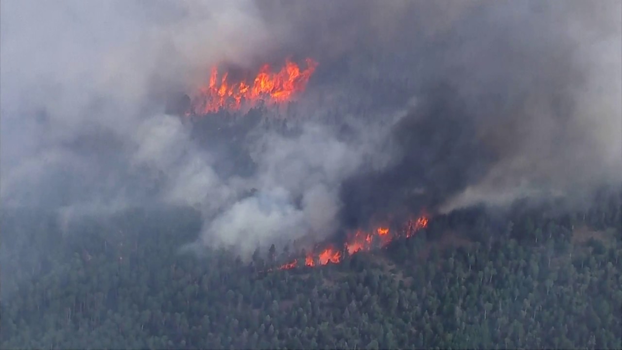 Aerial view of the Spring Fire - YouTube