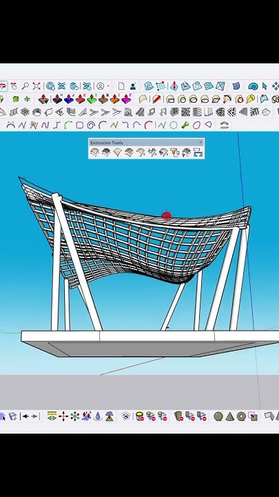 sketchup tutorial / create parametric roof - YouTube