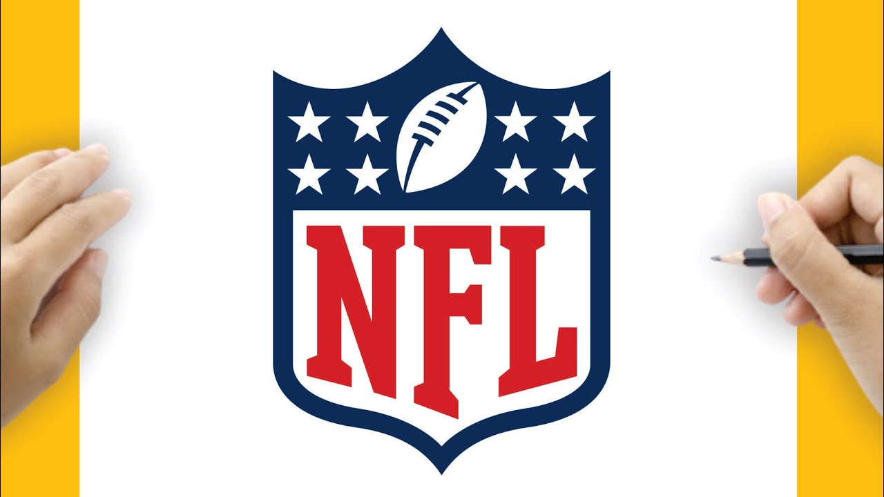 HOW TO DRAW THE NFL LOGO STEP BY STEP GUIDE FOR BEGINNERS, National ...