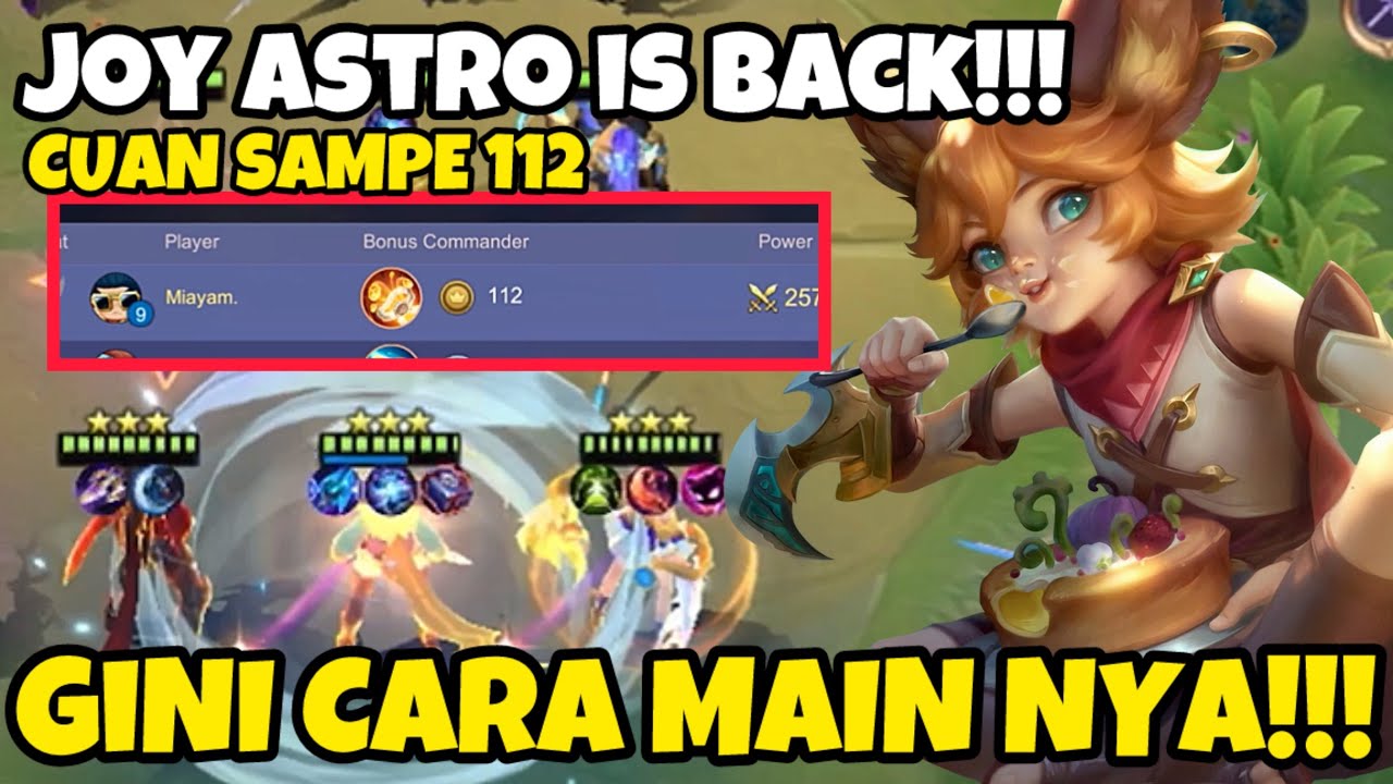 JOY ASTRO CHOU SKILL 1 ️ERLY GAME CUMA 20 MENIT!!! TERBARU 2025 - YouTube