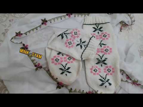 YENİ GELİN İÇİN ÇEYİZLİK PEMBE GÜLLÜ BEYAZ ÇORABIM MENEKSE OYALI NAMAZ ÖRTÜM BIR SİPARİŞİM DAHA BİTİ