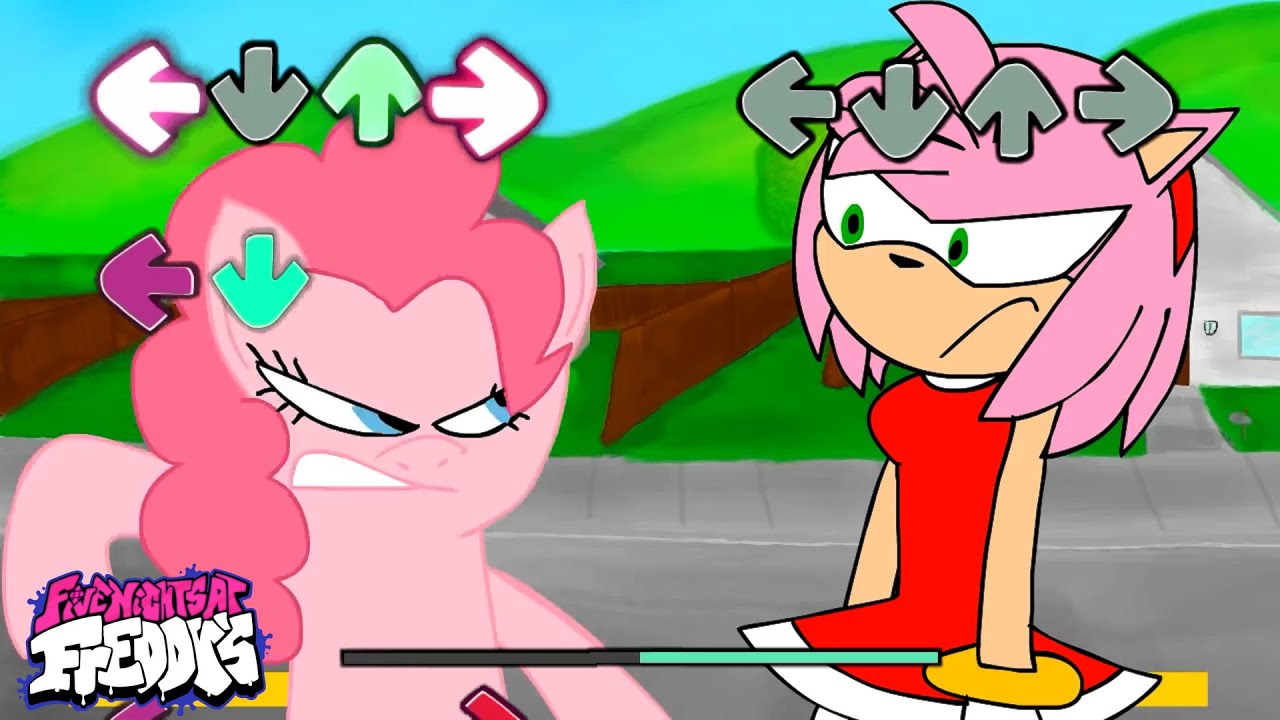 AMY VS PINKIE PIE In Friday Night Funkin' be like | (FNF Mod) Cartoon ...
