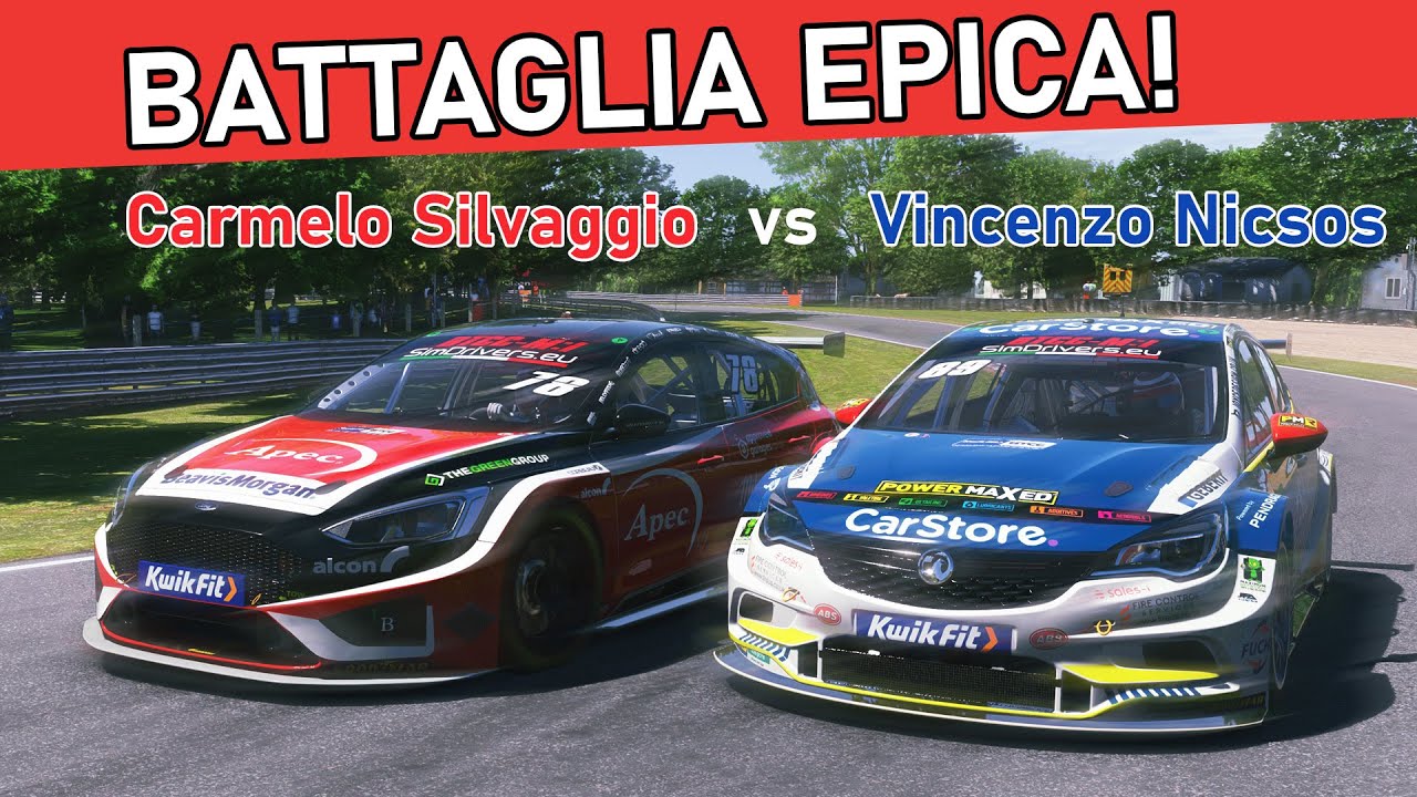Epica Battaglia al Limite: Nicsos vs Carmelo Silvaggio ad Oulton Park ...