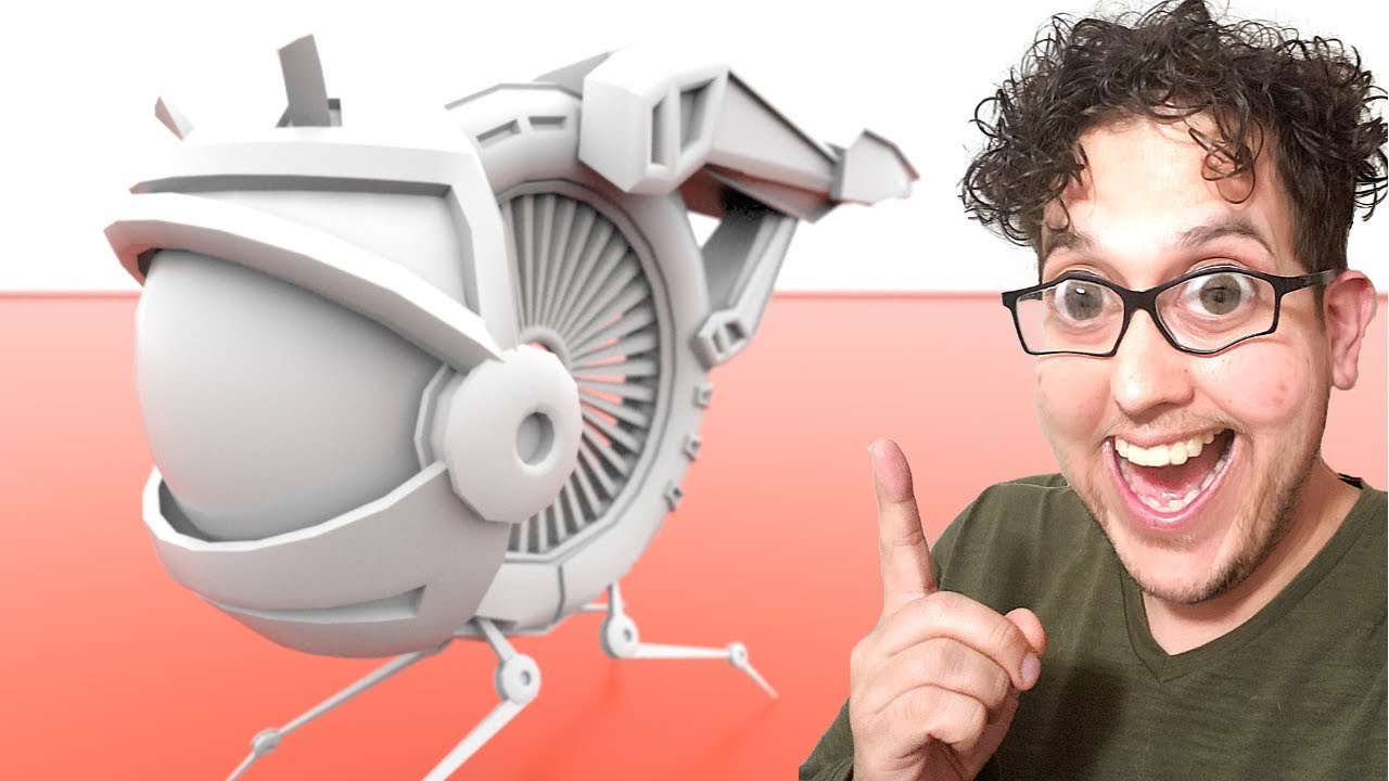 Low Poly Hard Surface Drone Character Houdini Modeling Tutorial - YouTube