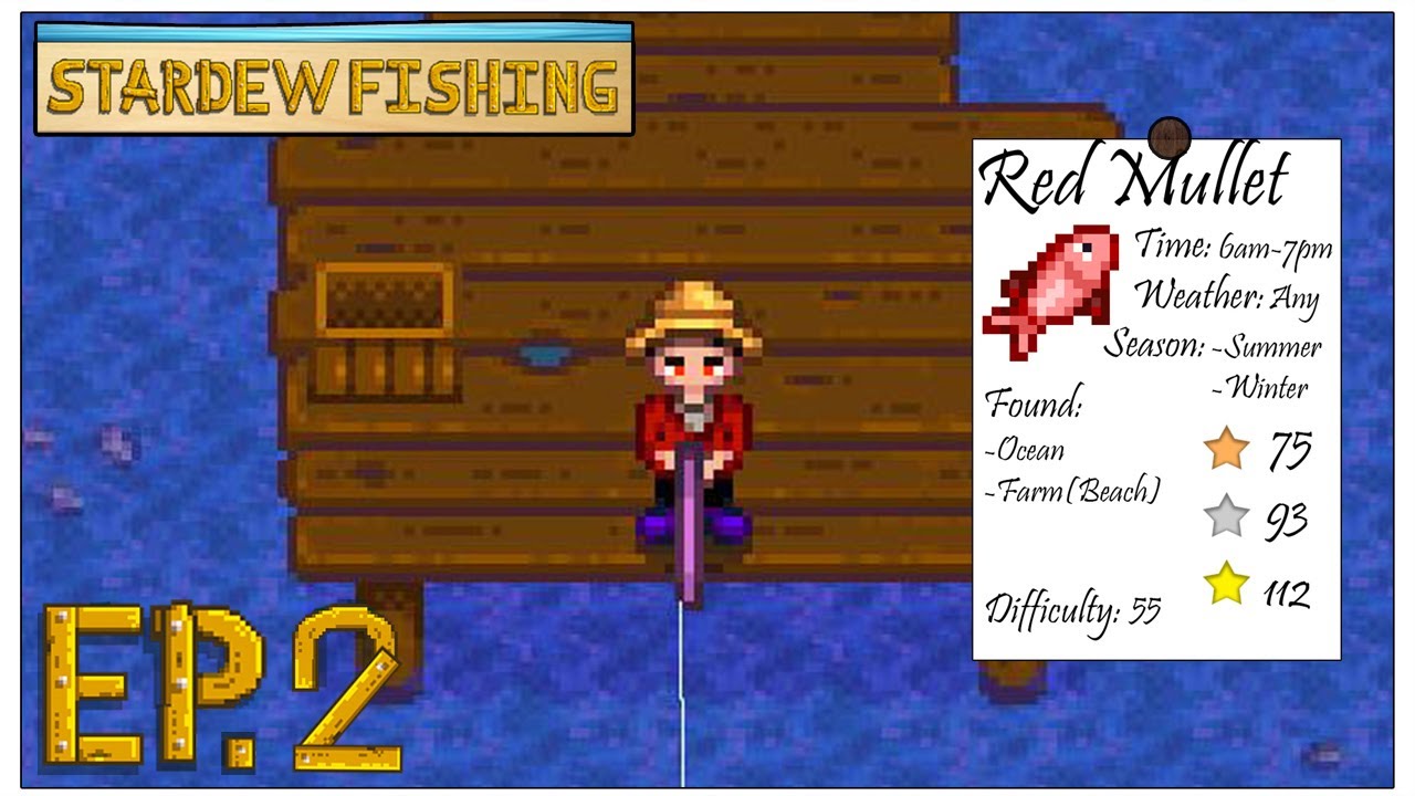 [Stardew Fishing] Ep.2 Red Mullet - YouTube