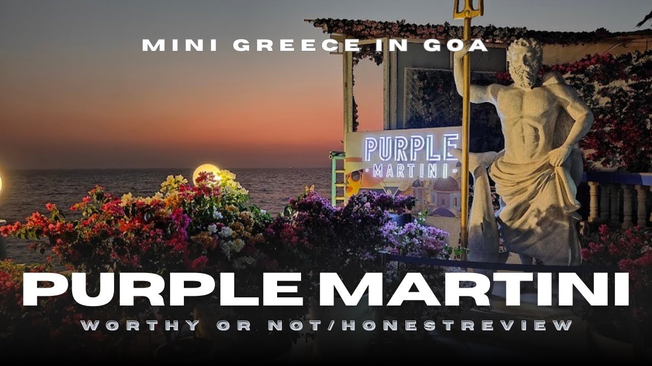 Anjuna Beach Night life / Purple Martini - Best Sundowner in Goa - YouTube