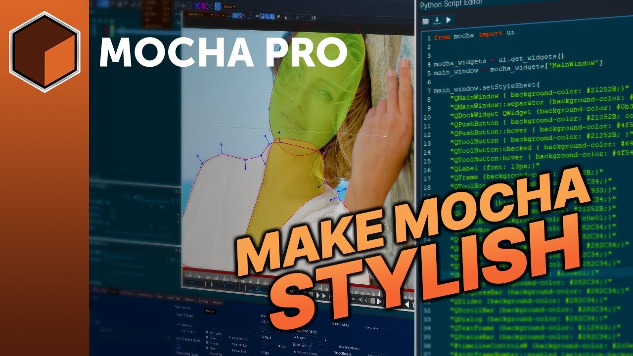 Customizing the Mocha Pro UI with Python Script Editor and Stylesheets - YouTube