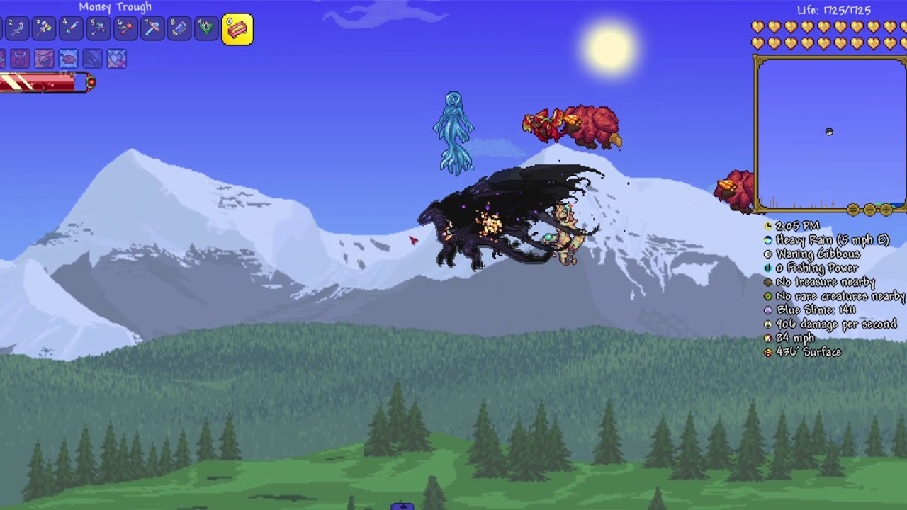 Terraria Calamity Mod: Polterghast and Devourer of God's - YouTube