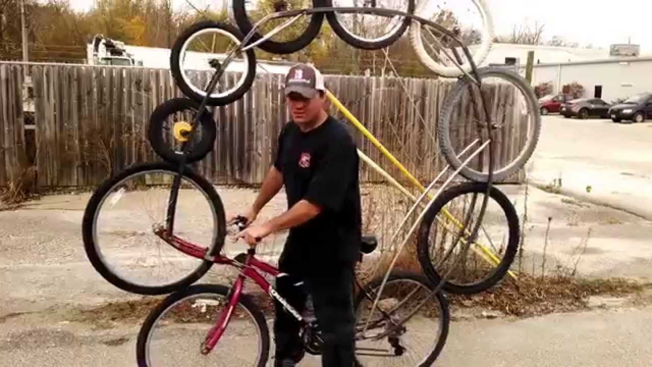 Intuitive Iron 10 wheeled bike...Maiden voyage. - YouTube