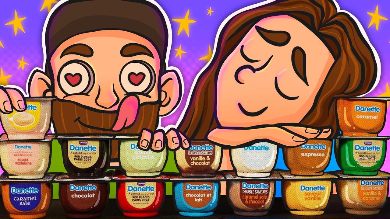 ON TESTE TOUTES LES SAVEURS DE DANETTE ( Danette Vanille ️) - YouTube