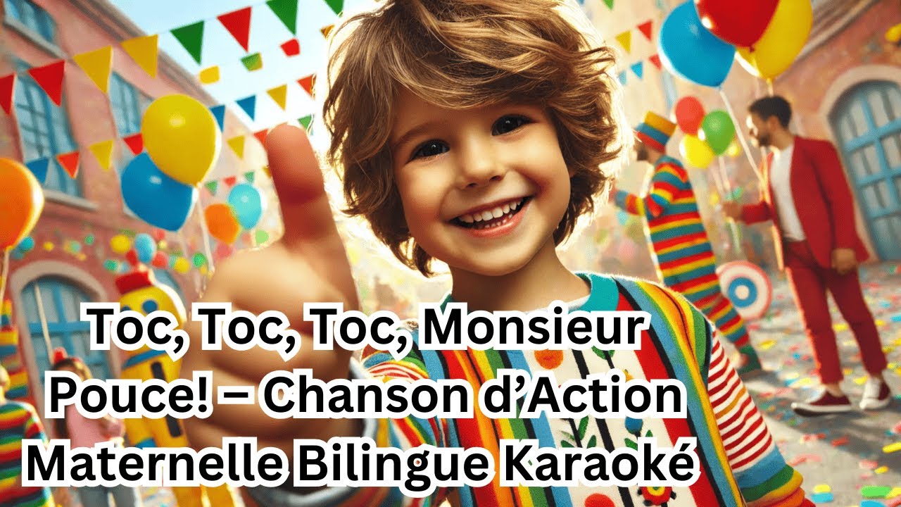 Toc, Toc, Toc, Monsieur Pouce! – Chanson d’Action Maternelle Bilingue Karaoké Version Chantée 3 ...