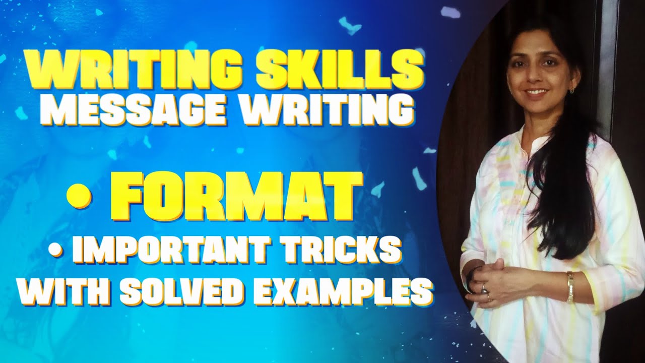 Writing Skills: Message Writing || Format || Easy Tricks || Solved ...