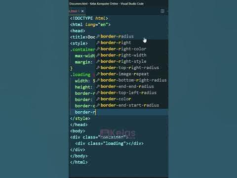Animasi Loading Pada HTML dan CSS #cssproperty #htmlcss # ...