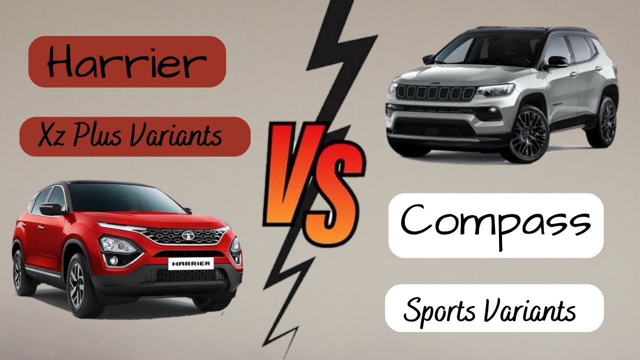 Tata Harrier Xz Plus Variants VS Jeep Compass Sport Variants ગુજરાતી મા ...