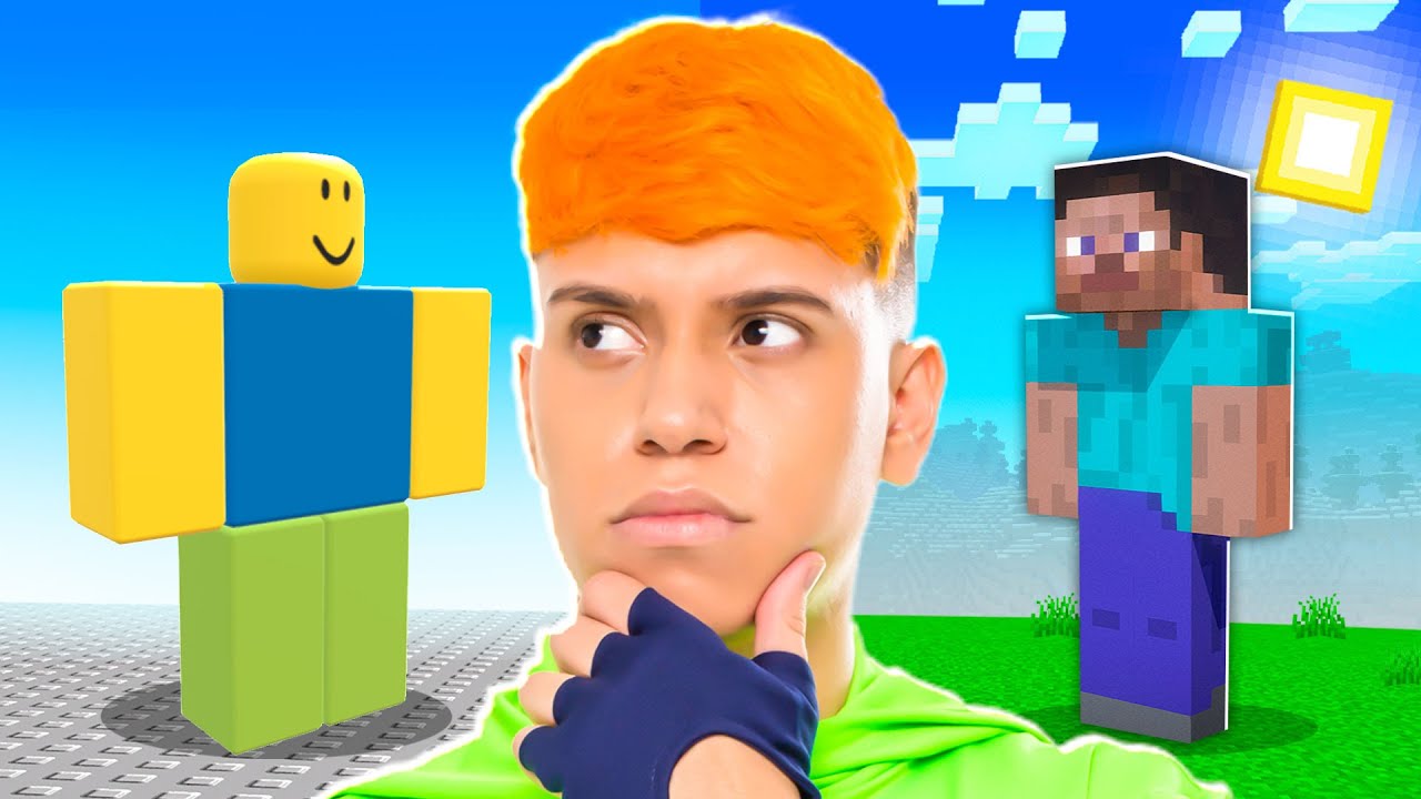 QUEM GANHOU? NOOB FICOU FORTE E LUTOU COM STEVE!! ROBLOX VS MINECRAFT ...