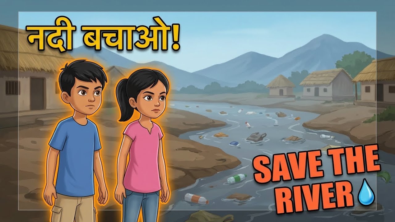 नदी बचाओ - Save The River | Hindi Kahani | Animated Moral Stories - YouTube