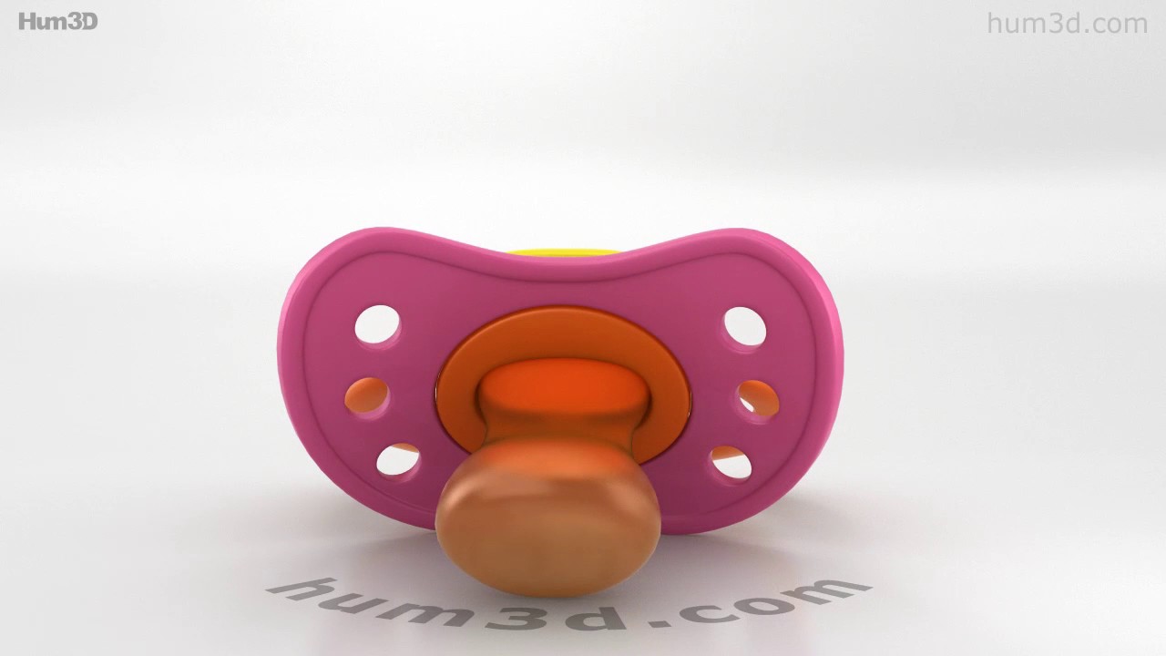 Pacifier 3D model by 3DModels.org - YouTube