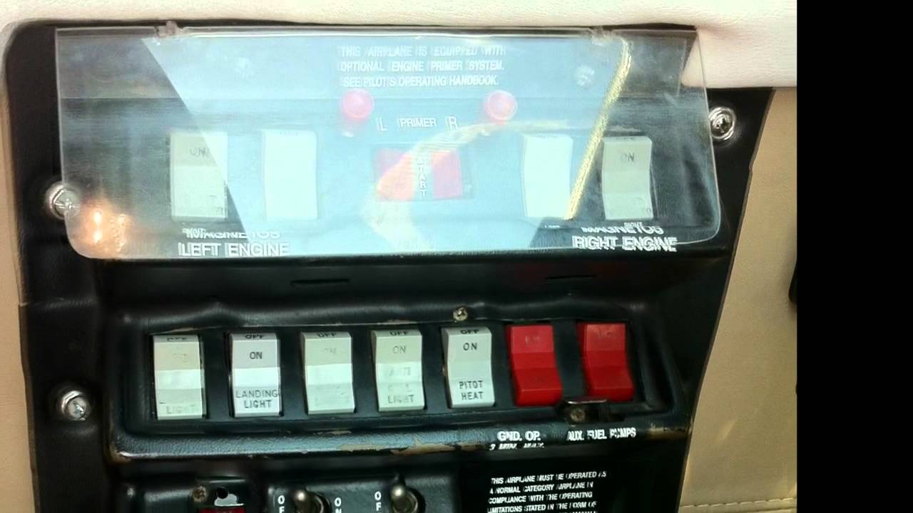 Piper Seneca II Procedures (before & start engine, Landing Profile ...