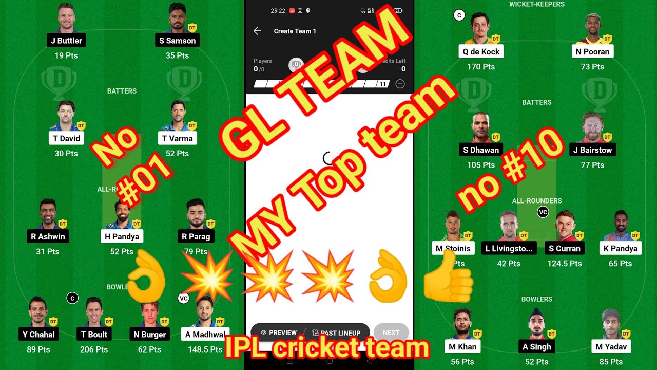 IPL cricket team 2024 | FantasyTay | IPL | KKR VS DC | match 15th ...