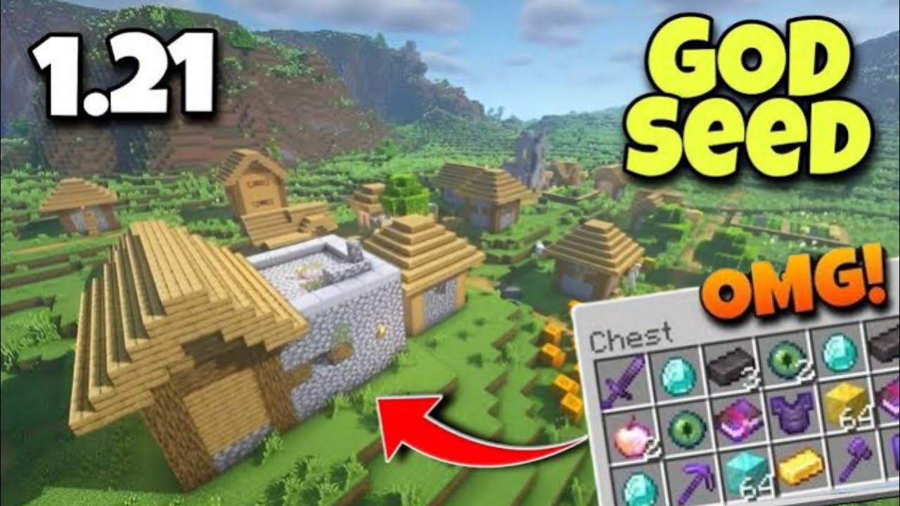 RAREST SEED IN MINECRAFT PE AND BEDROCK 1.21 . #5 - YouTube