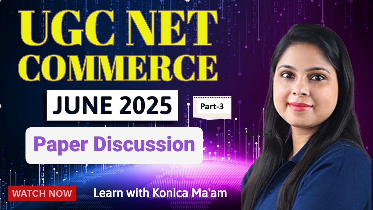 UGC NET Commerce Paper 2 | UGC NET Commerce Question Paper June 2025-3 ...