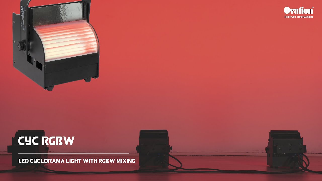 CYC RGBW - LED cyclorama light with RGBW mixing - YouTube