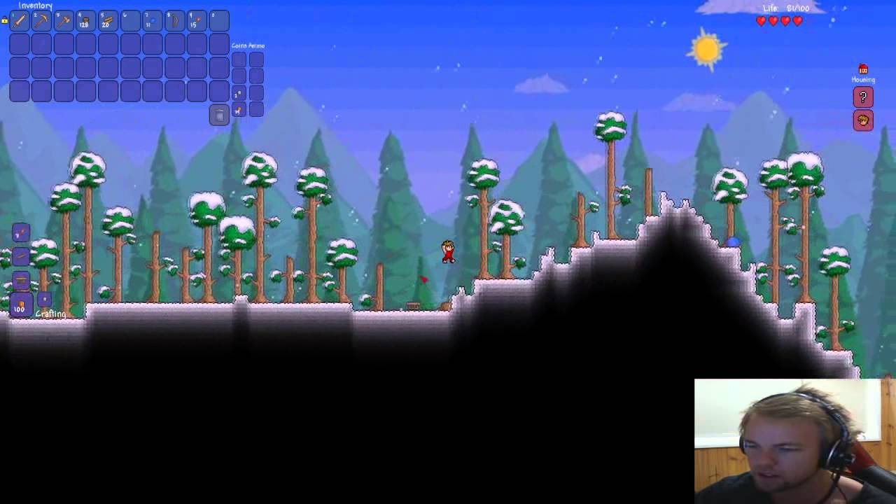 Terraria #1 - Grenades, shurikens, flaming arrows? wtf - YouTube