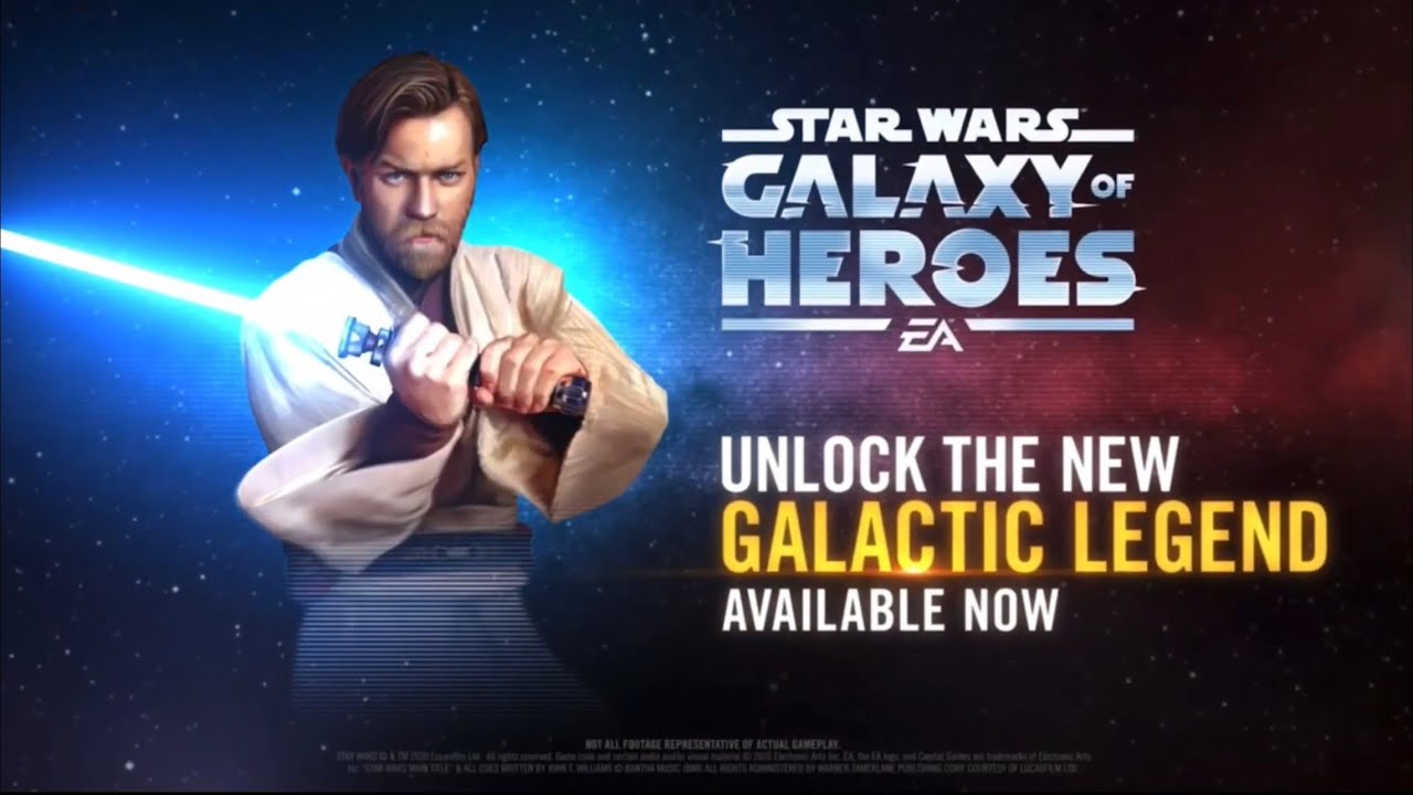 SWGOH: Galactic Legends - Jedi Master Kenobi Trailer - YouTube