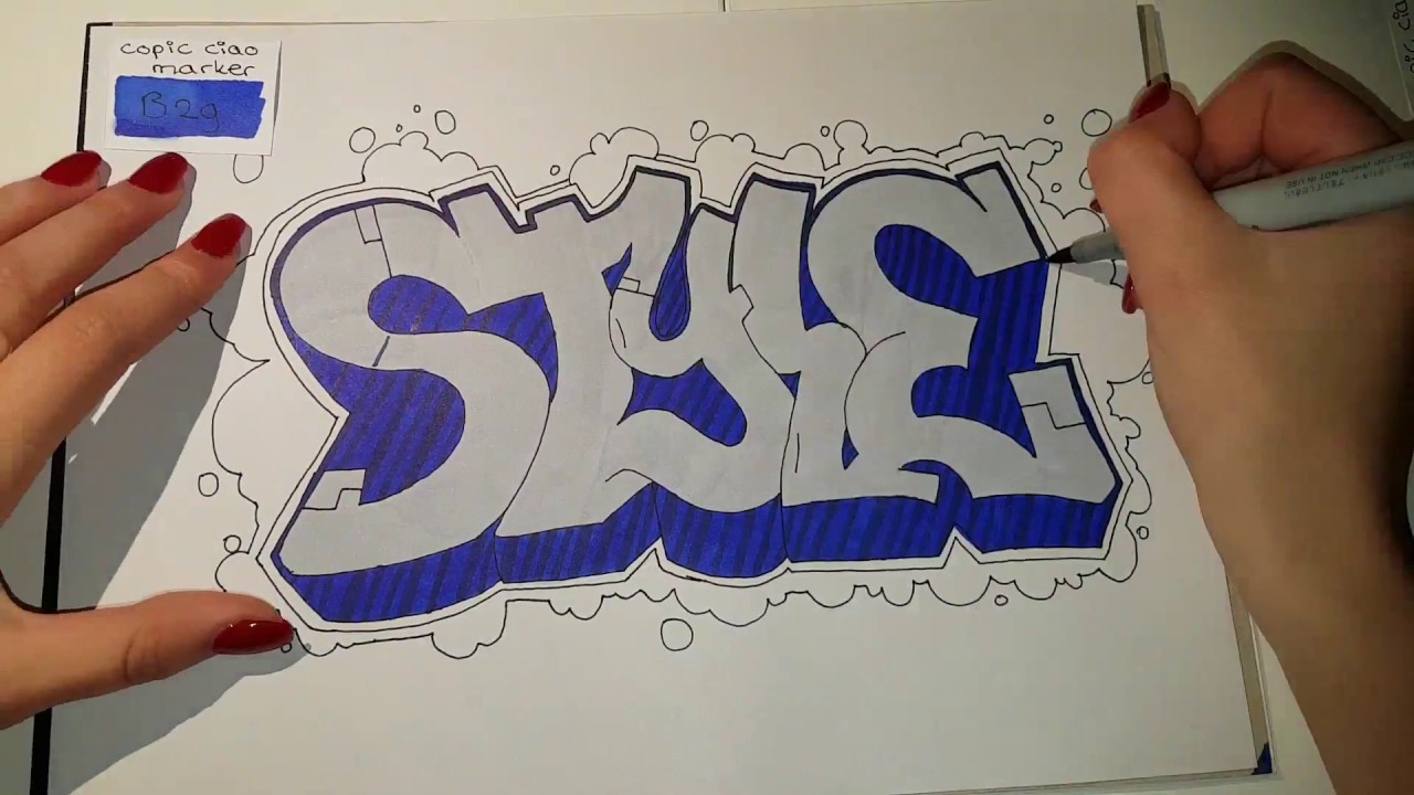 How to draw the word 'style' in graffiti - YouTube