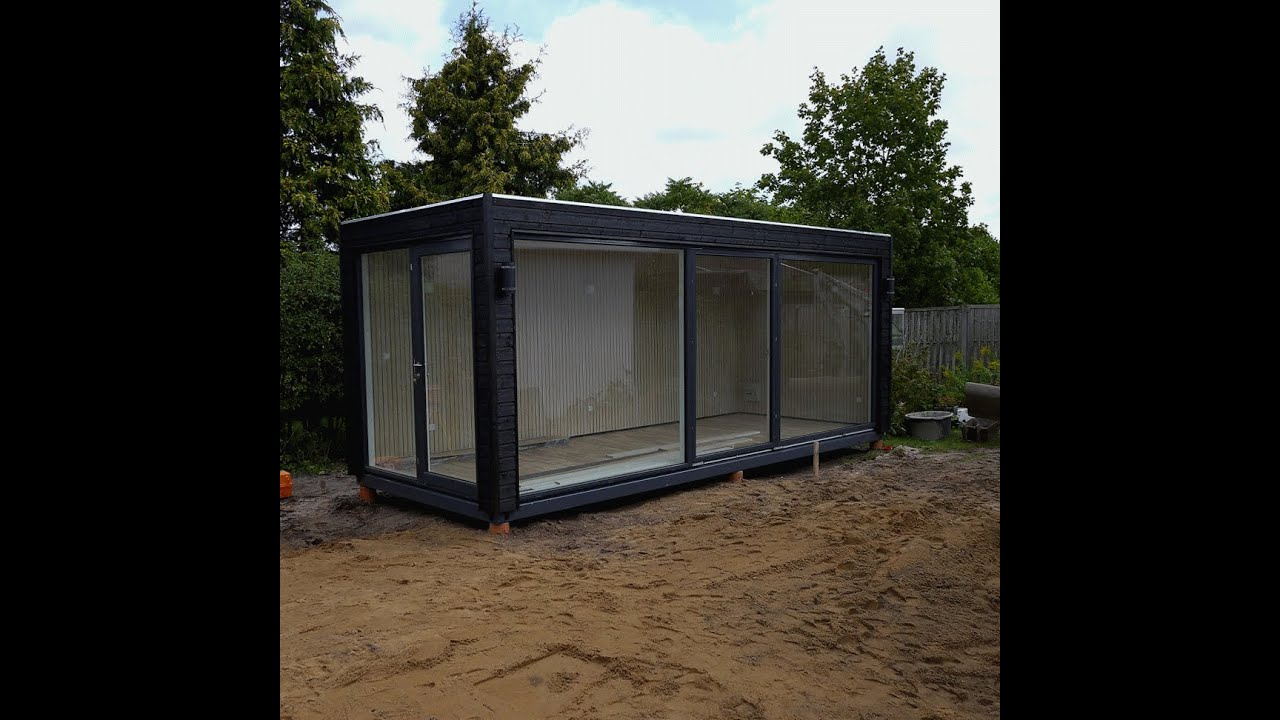 "20" container garden house - YouTube