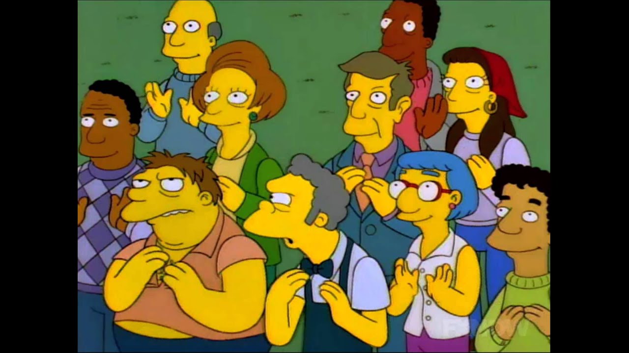 Moe's Reaction to Little Lisa Recycling Plant Logo | The Simpsons - YouTube