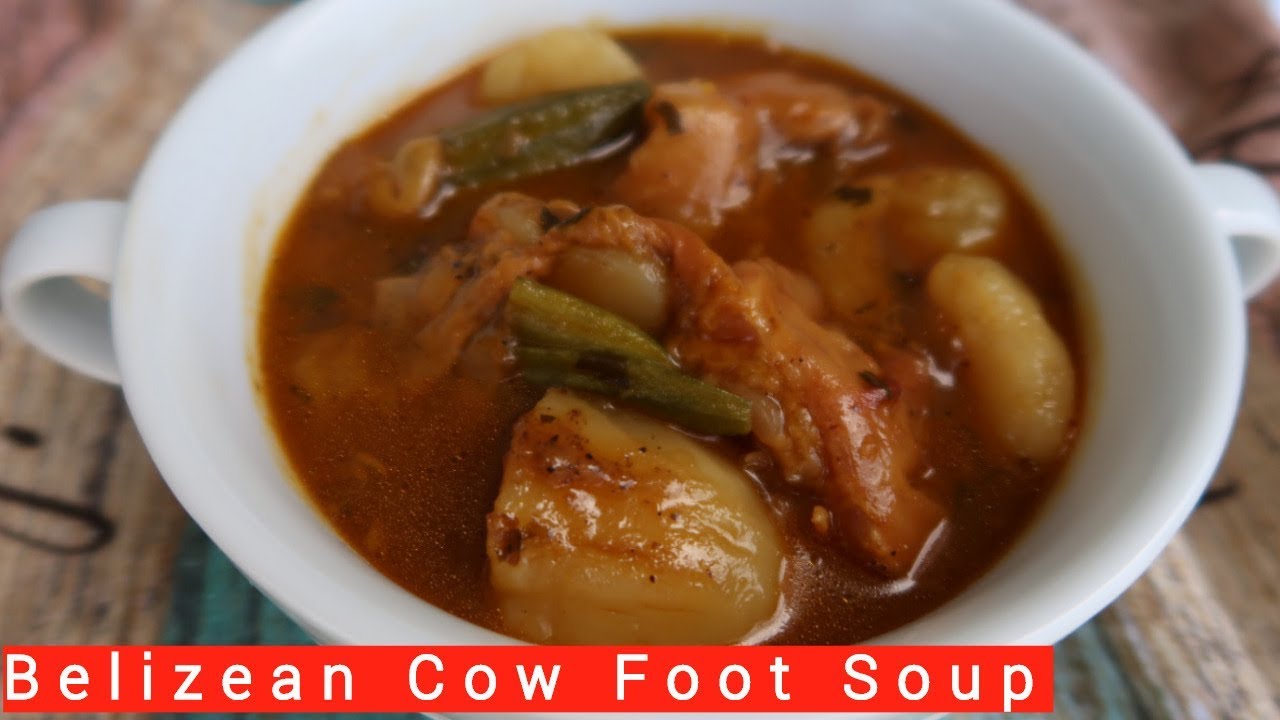 How To Make Belizean Cow Foot Soup - YouTube