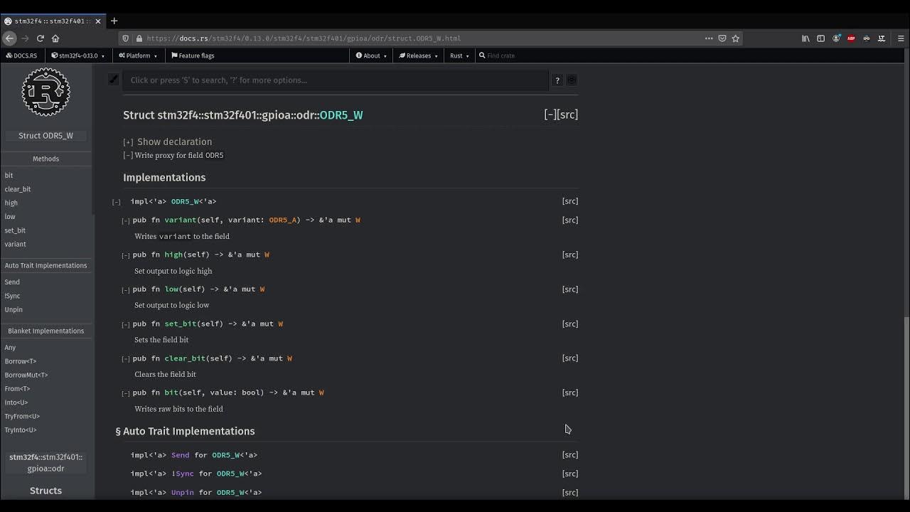 Embedded Rust (stm32f4 crate) Basic Setup - Part 0x06 - YouTube