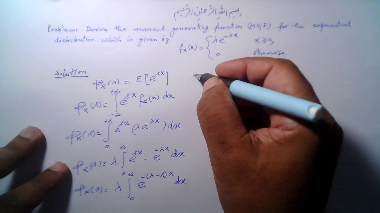Muhammad Farooq-i-Azam: Derivation of Moment Generating Function (MGF ...