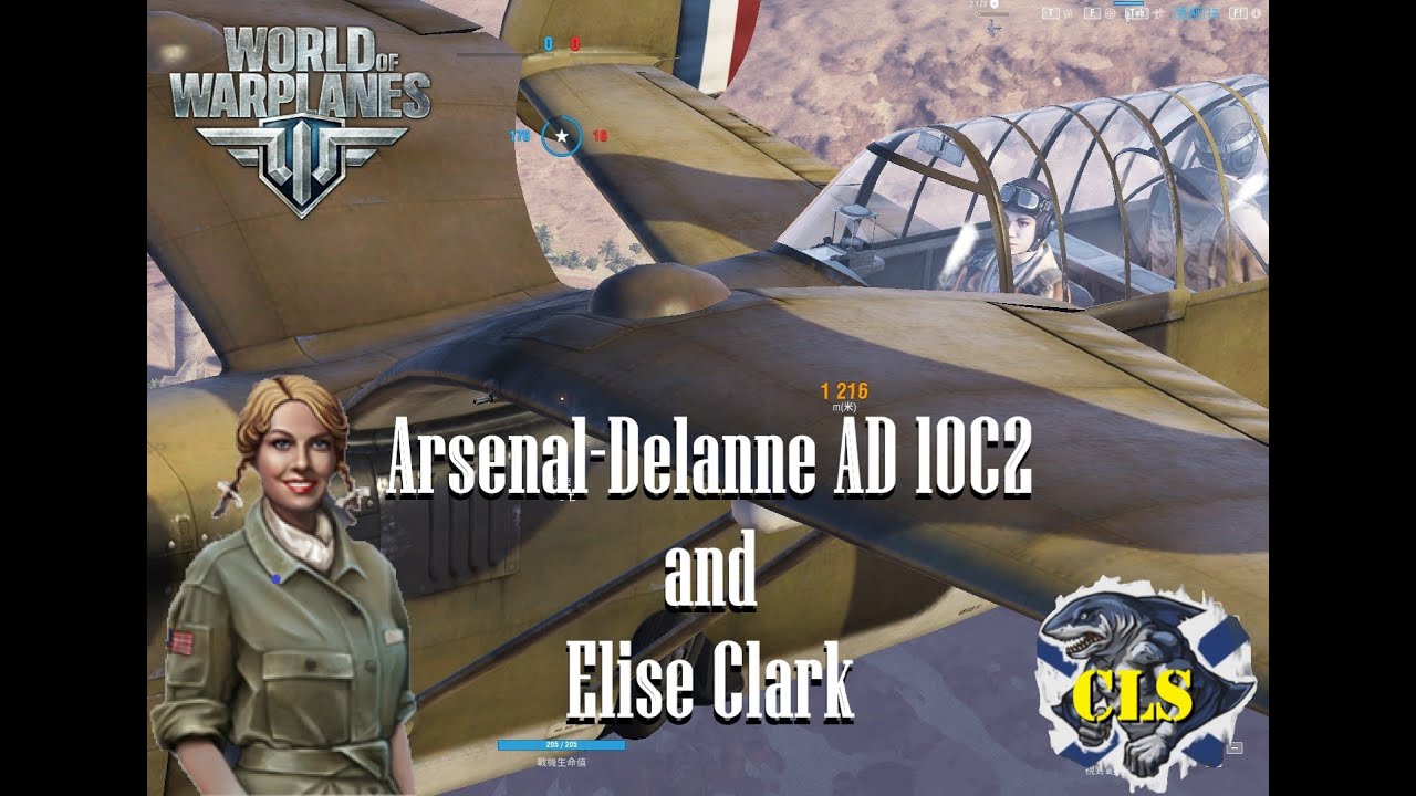Arsenal-Delanne AD 10C2 and Elise Clark | World Of Warplanes - YouTube