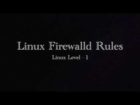 Linux Firewalld Rules | Linux Level 1 | KodeKloud - YouTube