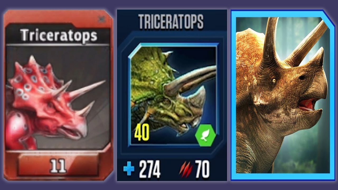 TRICERATOPS - Jurassic World The Game Vs Jurassic World Alive Vs ...