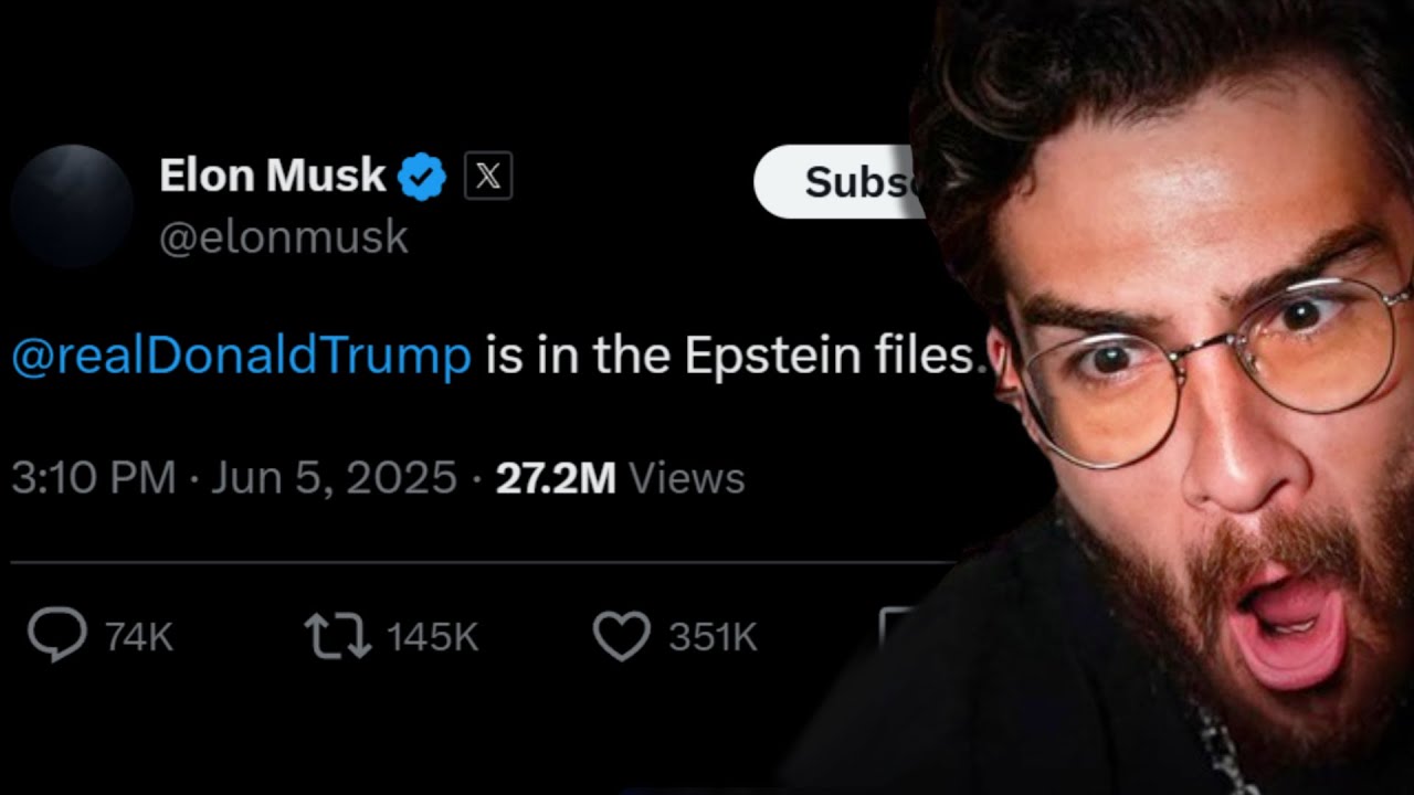 Elon Musk CRASHES OUT Over Trump | Hasanabi reacts - YouTube