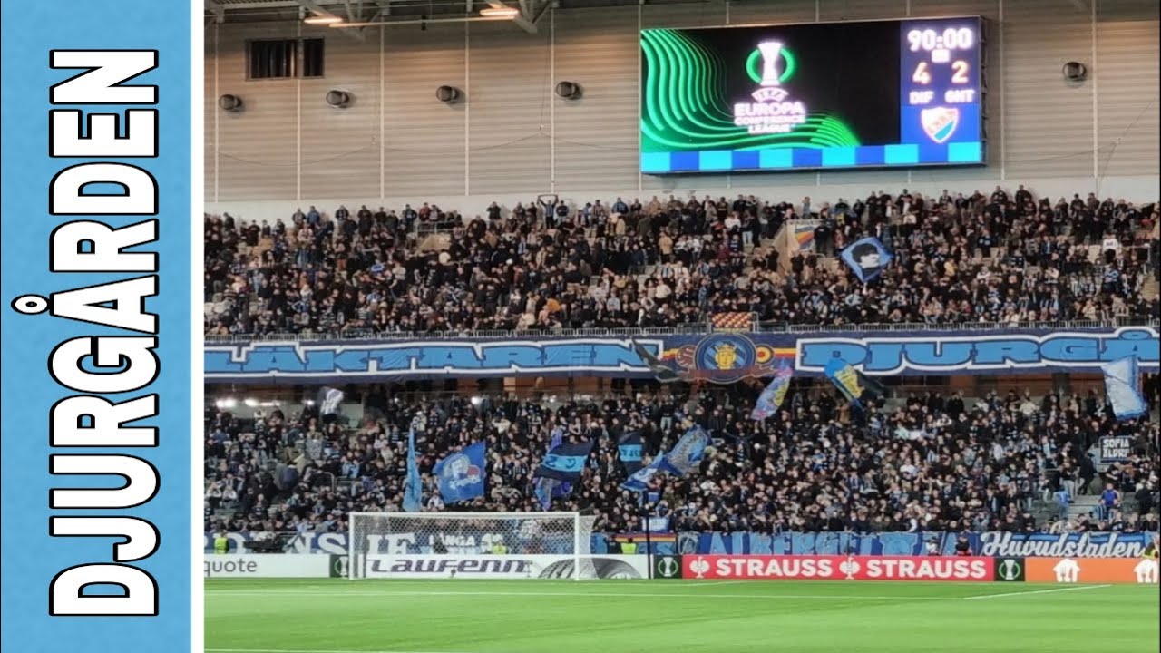 Djurgården Ultras Party Show 🔵⚪ at Tele2 Arena | Djurgården - KAA Gent ...