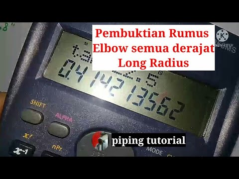pembuktian rumus elbow long radius - YouTube